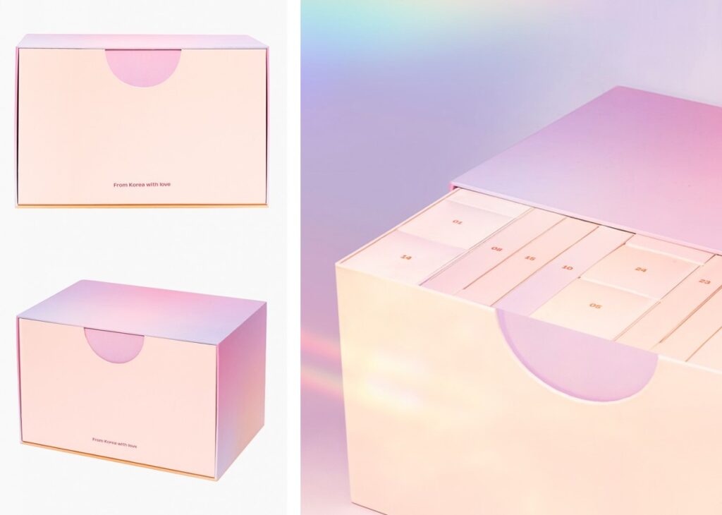 Calendario de Adviento MiiN Cosmetics 2022 Belleza Coreana