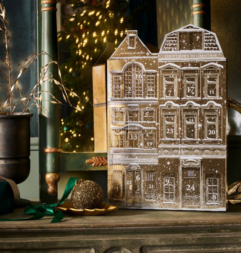 Calendarios de Adviento Rituals 2021 2D y 3D en Dorado